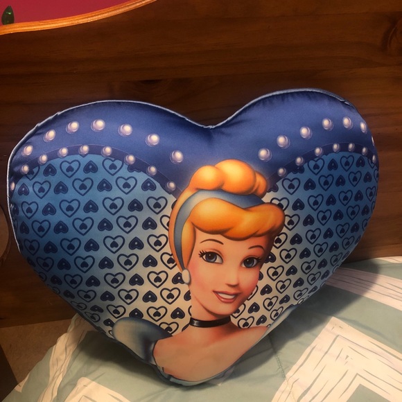 Disney | Other | Disney Pillow Princess Cinderella Heart | Poshmark